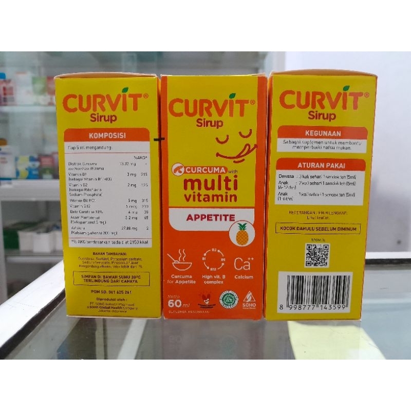 Jual CURVIT SIRUP MULTIVITAMIN 60 ml | Shopee Indonesia
