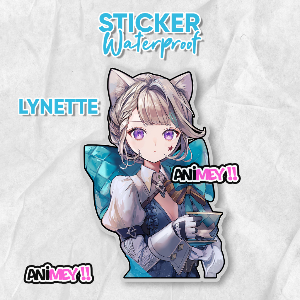 Jual Stiker Lynette Genshin Impact / Sticker Anime Waterproof | Shopee ...