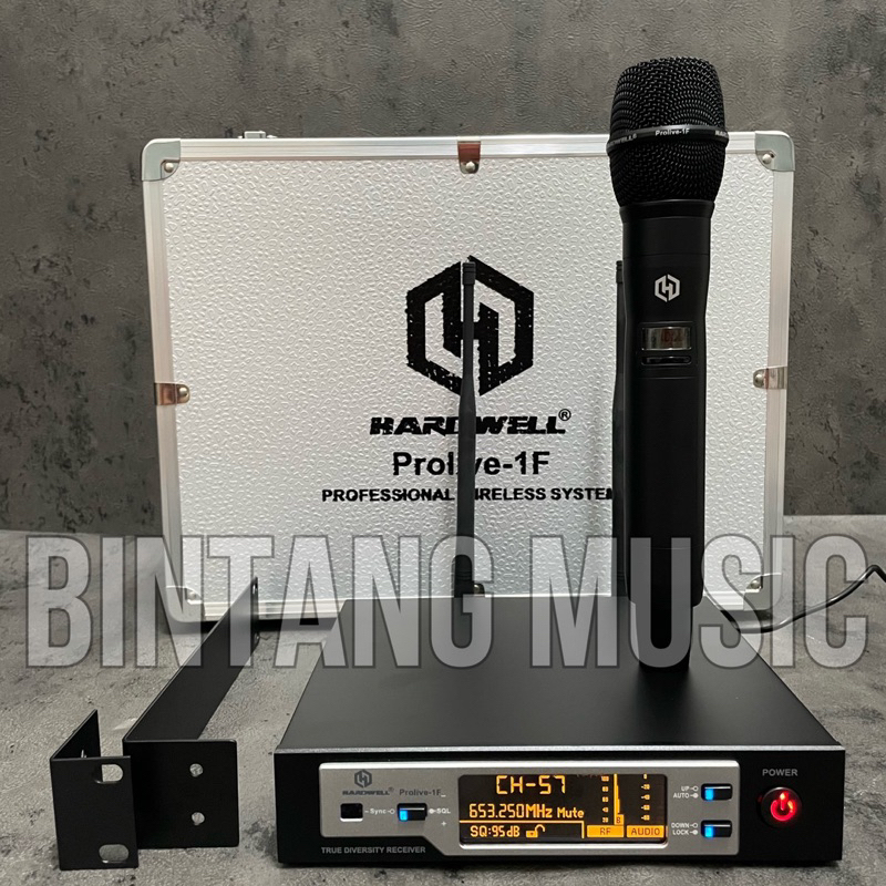 Jual Microphone Wireless Hardwell PROLIVE 1F Handle Original Free Koper Prolive 1F Hardwell ...