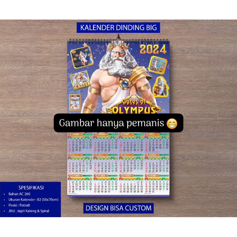 Jual Kalender_2024_Big_Size_Design_Custom | Shopee Indonesia
