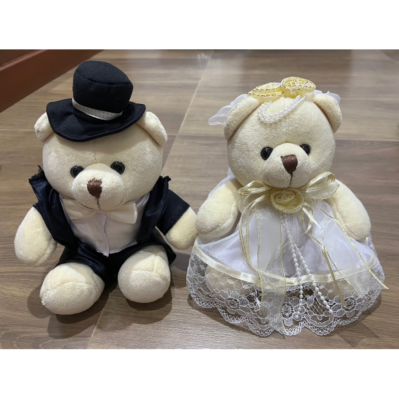 Jual Preloved Boneka Couple Teddy Bear Pengantin / Wedding Doll ...