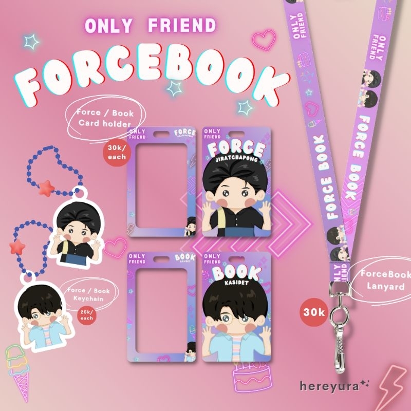 Jual ONLY FRIENDS FORCEBOOK FIRSTKHAO NEOMARK Lanyard- Card Holder, and ...