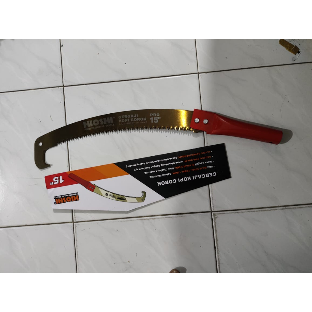 Jual Gergaji Kopi Hioshi 15" Gergaji Kopi Gorok Gergaji Bambu | Shopee Indonesia