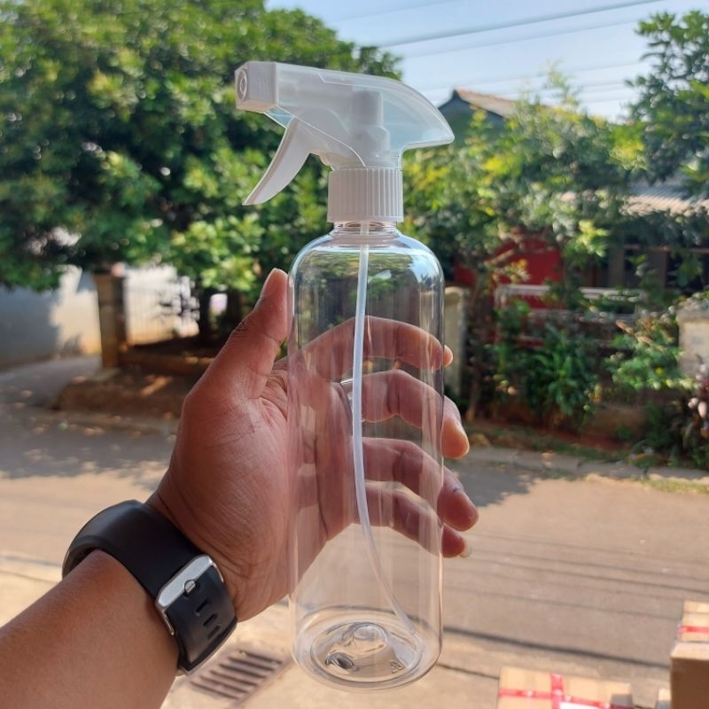 Jual BOTOL KISPRAY 500ML NATURAL TALI SPRAY PUTIH GRADASI/BOTOL SEMPROT 500ML | Shopee Indonesia