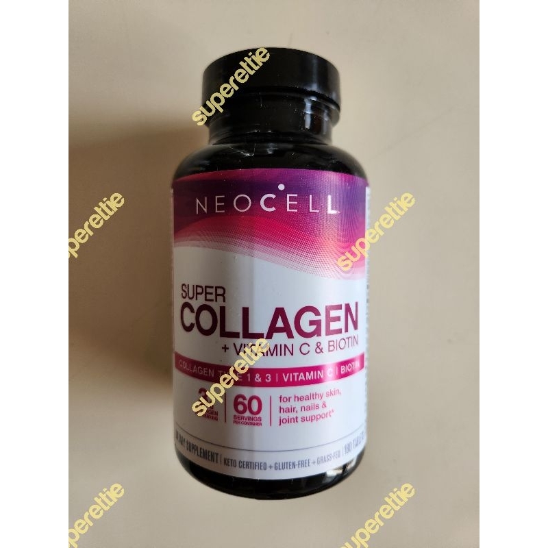 Jual NeoCell Super Collagen + Vitamin C & Biotin 180 Tablets | Shopee ...