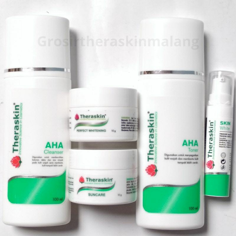 Jual THERASKIN PAKET AHA PERFECT WHITENING / AHA BOOSTER | Shopee Indonesia