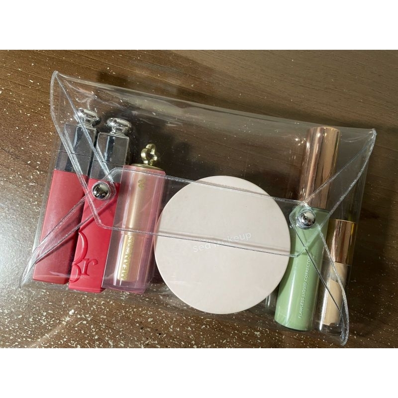 Jual clutch makeup aesthetic/pouch makeup aesthetic/pouch makeup unik ...