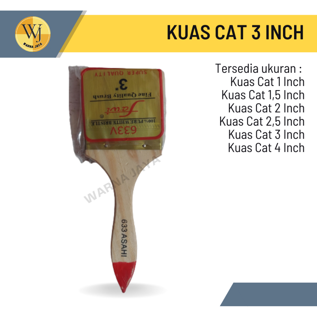 Jual Kuas Cat 3 inch / Kuas Cat Tembok | Shopee Indonesia