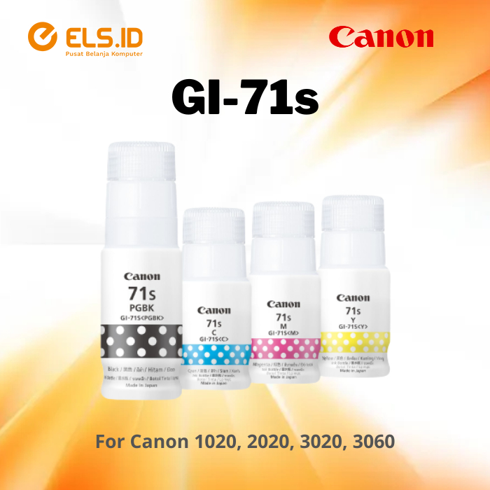 Jual Tinta Canon GI-71s For Canon G1020 G2020 G3020 G3060 | Shopee ...
