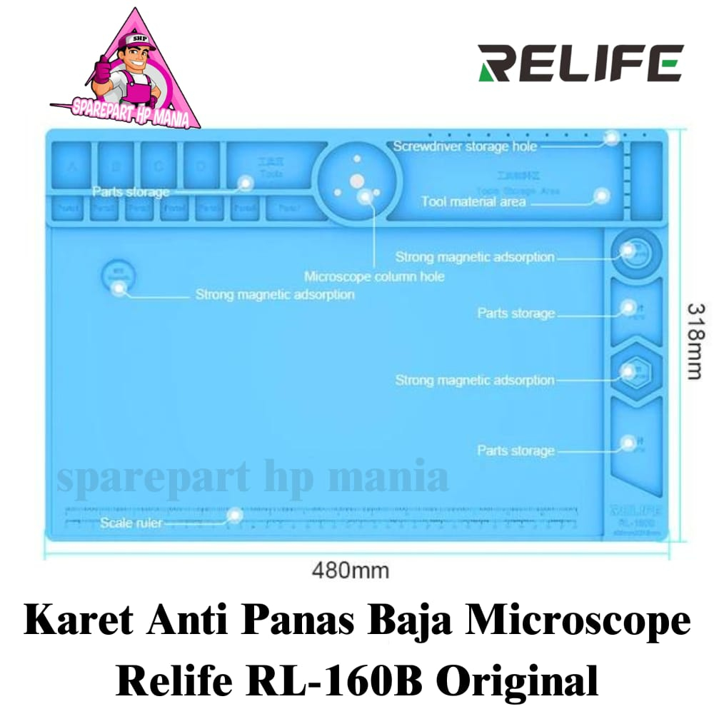 Jual KARET ANTI PANAS BAJA MICROSCOPE RELIFE RL-160B KARPET ALAS ...