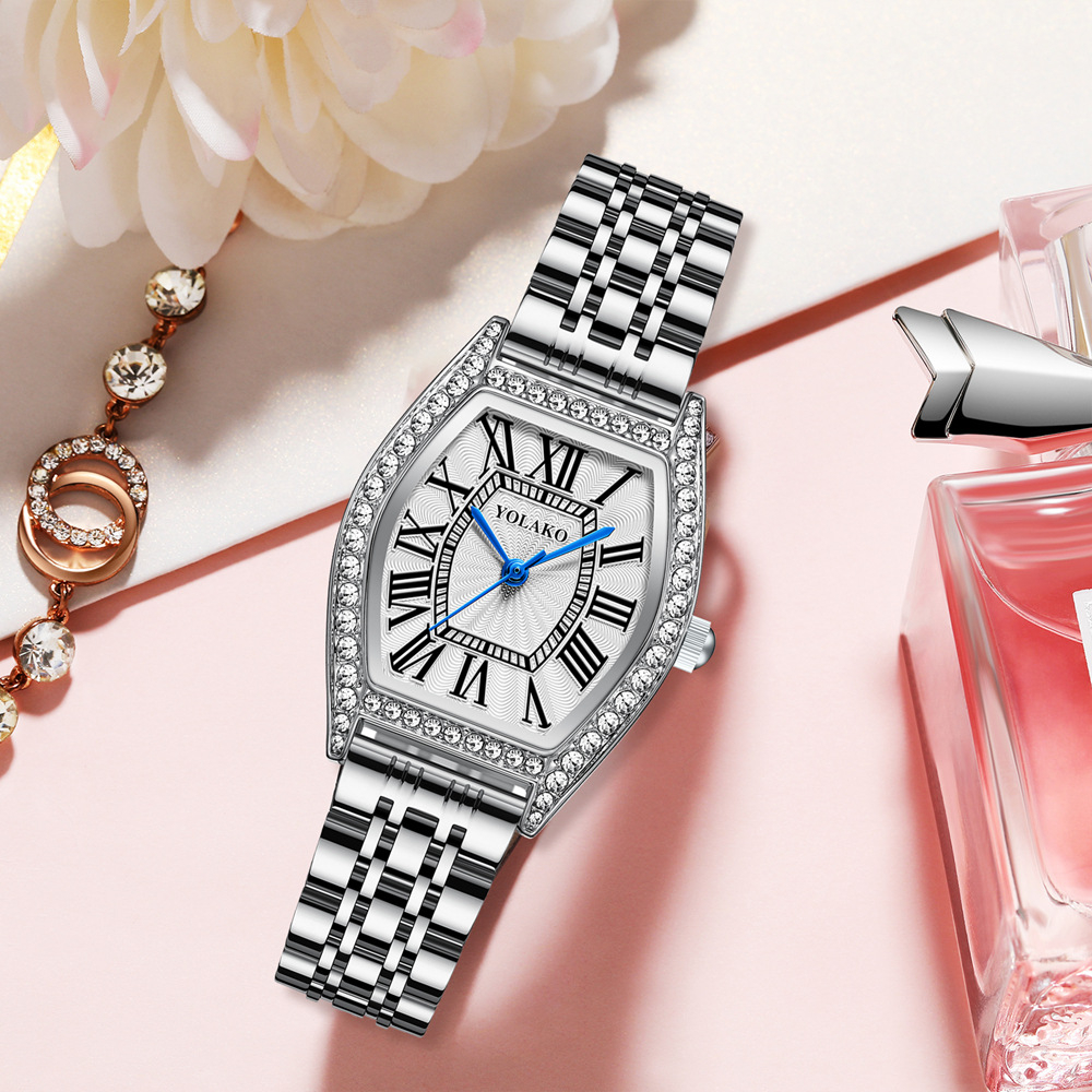 Jual JAM TANGAN WANITA PESTA ELEGANT RANTAI KECIL SILVER STAINLESS ...