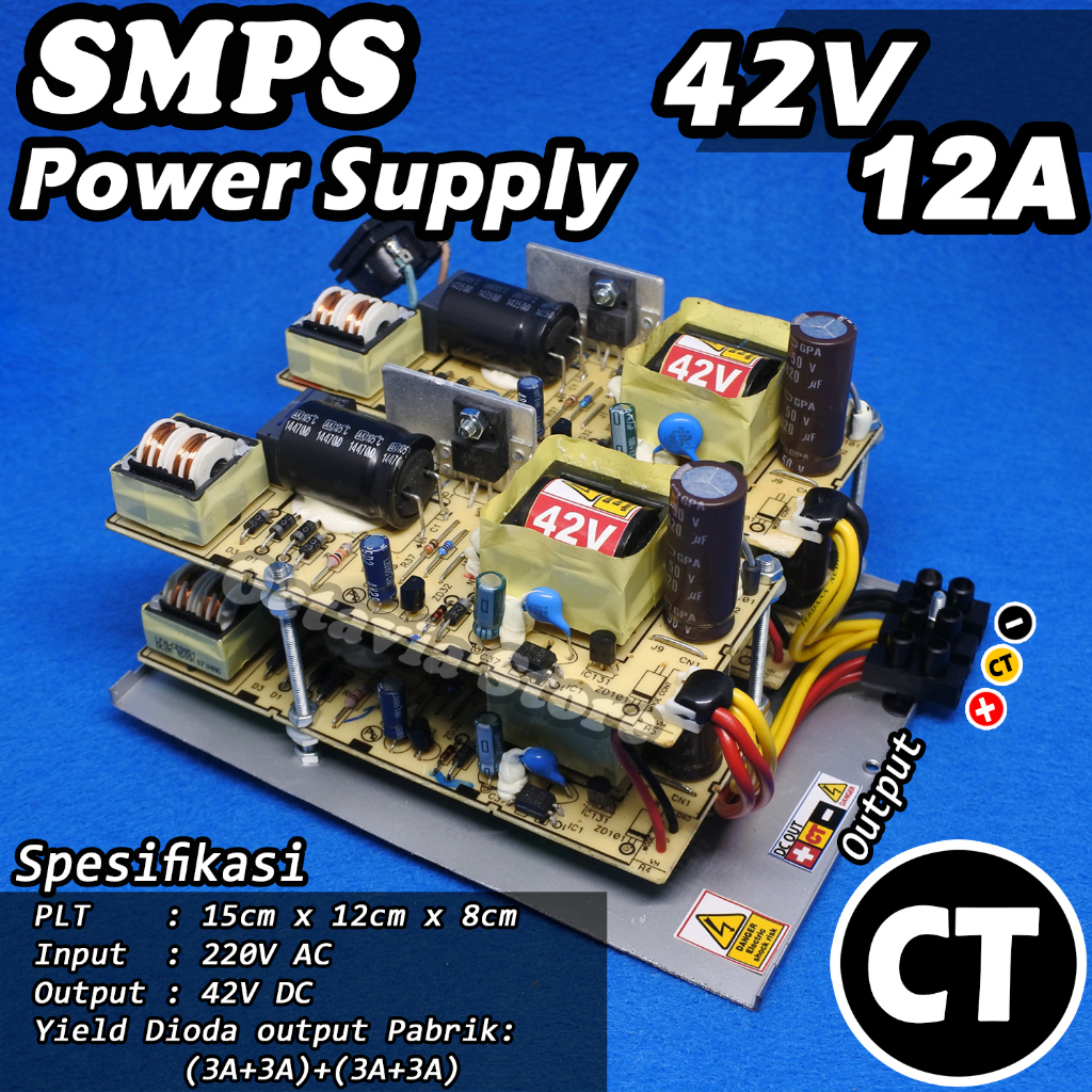 Jual Adaptor SMPS power supply 42V 12A CT | Shopee Indonesia