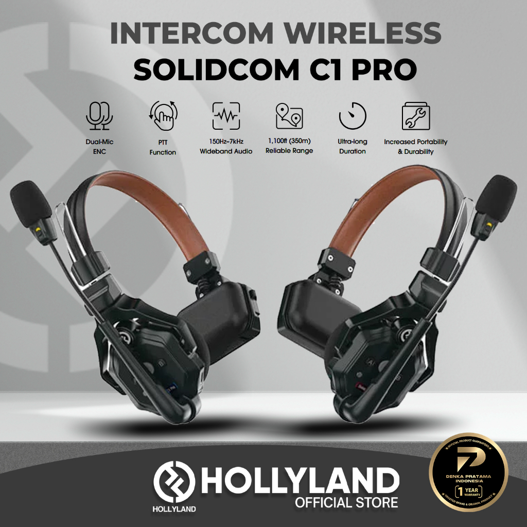 Jual Hollyland Solidcom C1 PRO Wireless Intercom Headset Full-Duplex ...