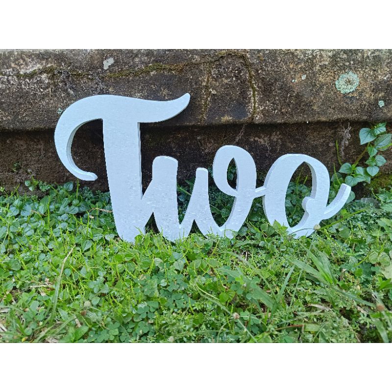 Jual Properti Foto Ulang Tahun Huruf TWO (ONE, ThRee) | Shopee Indonesia
