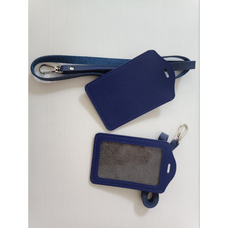 Jual ID CARD HOLDER KULIT COKLAT / BIRU / HITAM MAKASSAR | Shopee Indonesia