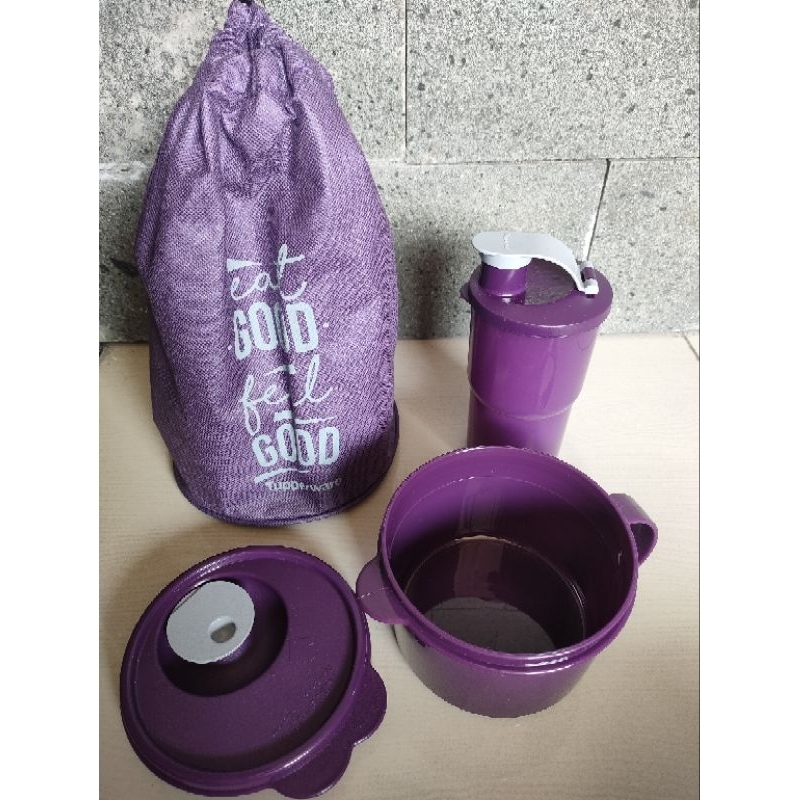 Jual Tupperware Set Bekal Ungu | Shopee Indonesia
