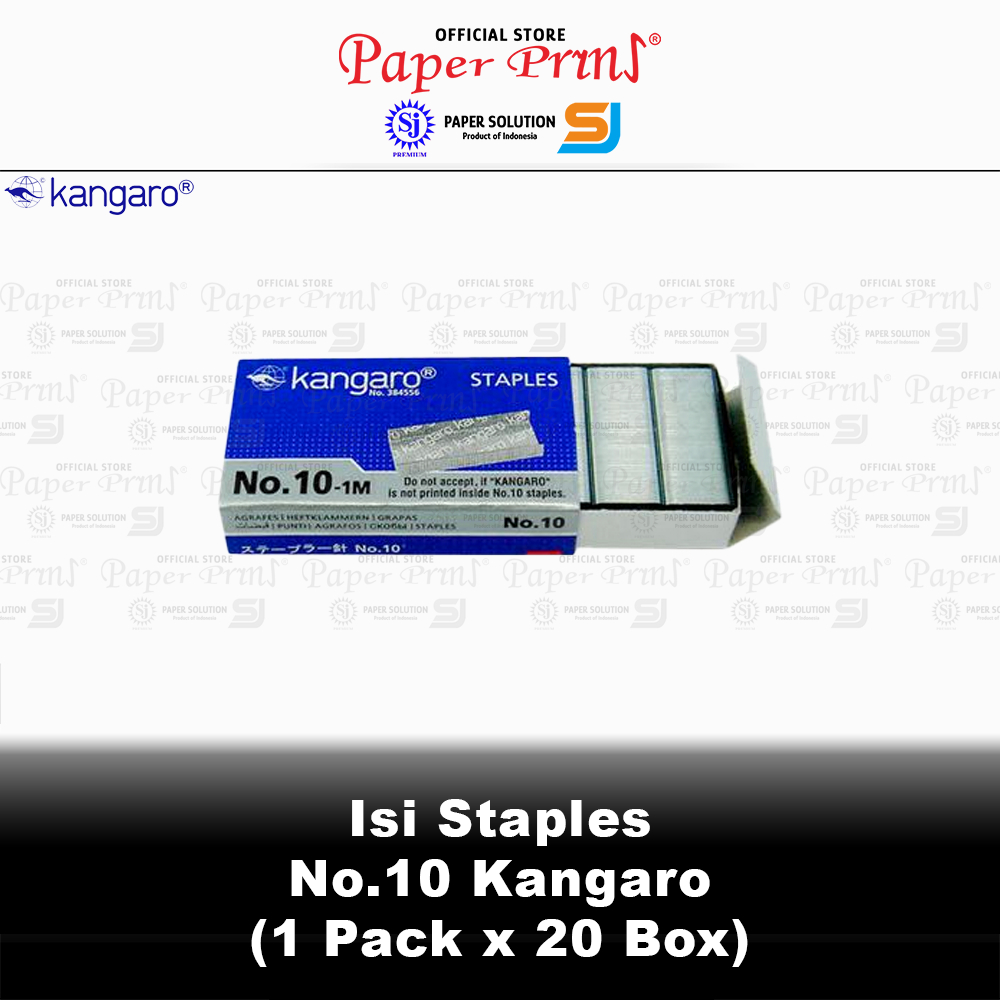 Jual Isi Staples No. 10 Kangaro - 20 Box Kecil | Shopee Indonesia