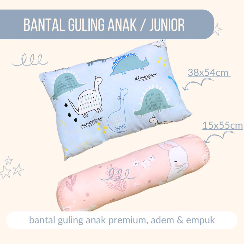 Jual Bantal Guling Anak / Junior ukuran 38x54cm / 15x55cm | Shopee ...