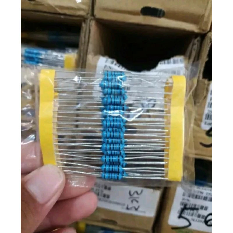 Jual Resistor 1/2 Watt metal film ori Taiwan 50pcs(per nilai) berbagai ukuran | Shopee Indonesia