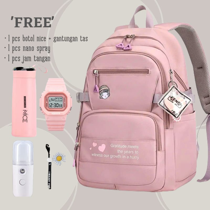Jual Tas Rnasel Wanita Unisex Tas Sekolah Backpack SMP SMA / KULIAH Tas ...