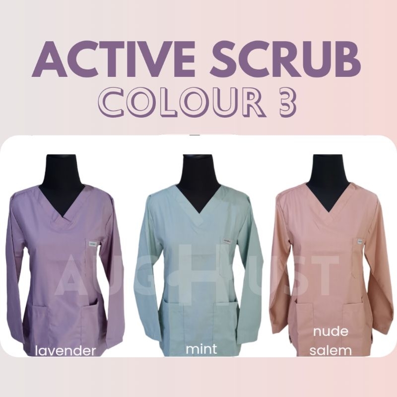 Jual SCRUB AUGHUST BAJU OK AUGHUST BAJU JAGA AUGHUST - COLOUR 3 ...