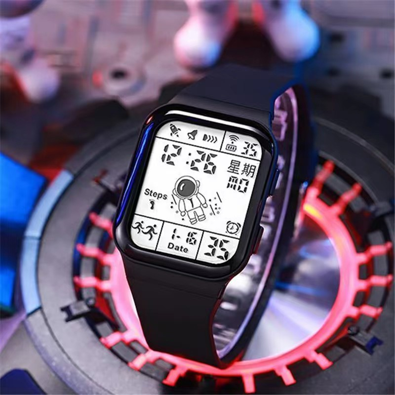 Jual SKYID Jam Tangan Pria Wanita Digital Sport 6052 EL Backlight Sport ...