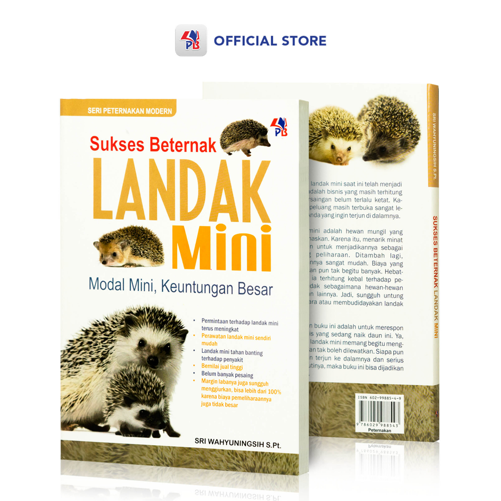 Jual Buku Peternakan : Sukses Beternak Landak Mini Modal Mini ...