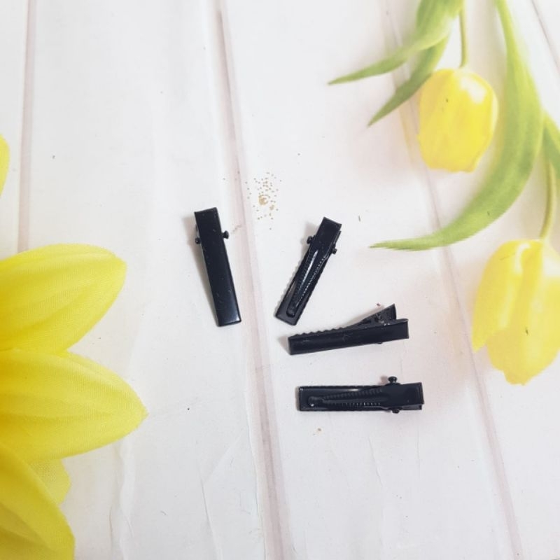 Jual (12 pcs) JEPIT BUAYA ALLIGATOR CLIP JEPIT POLOS JEPIT BESI HITAM ...