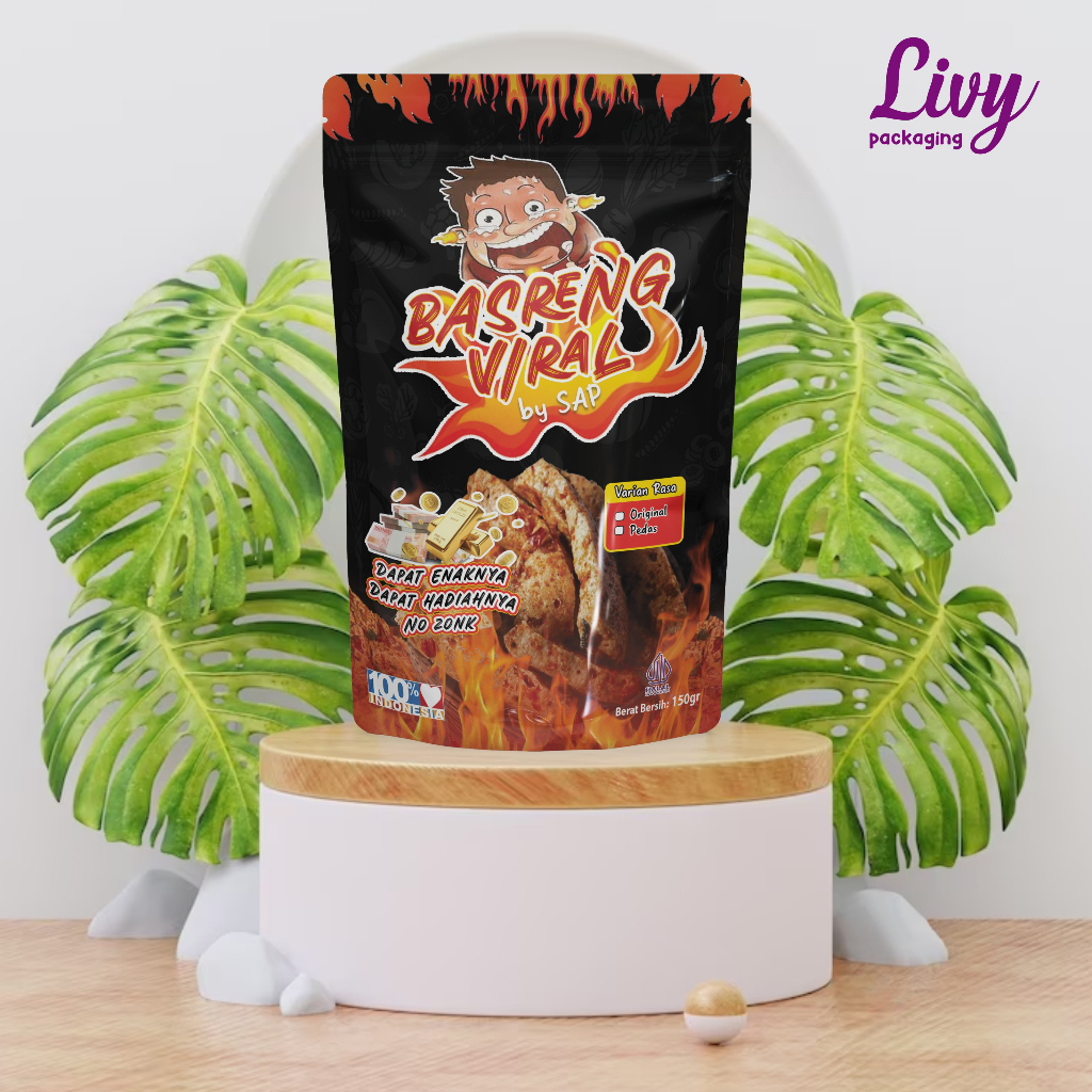 Jual Livy Packaging - Ukuran 13x20cm Cetak Kemasan Standing Pouch Kopi ...