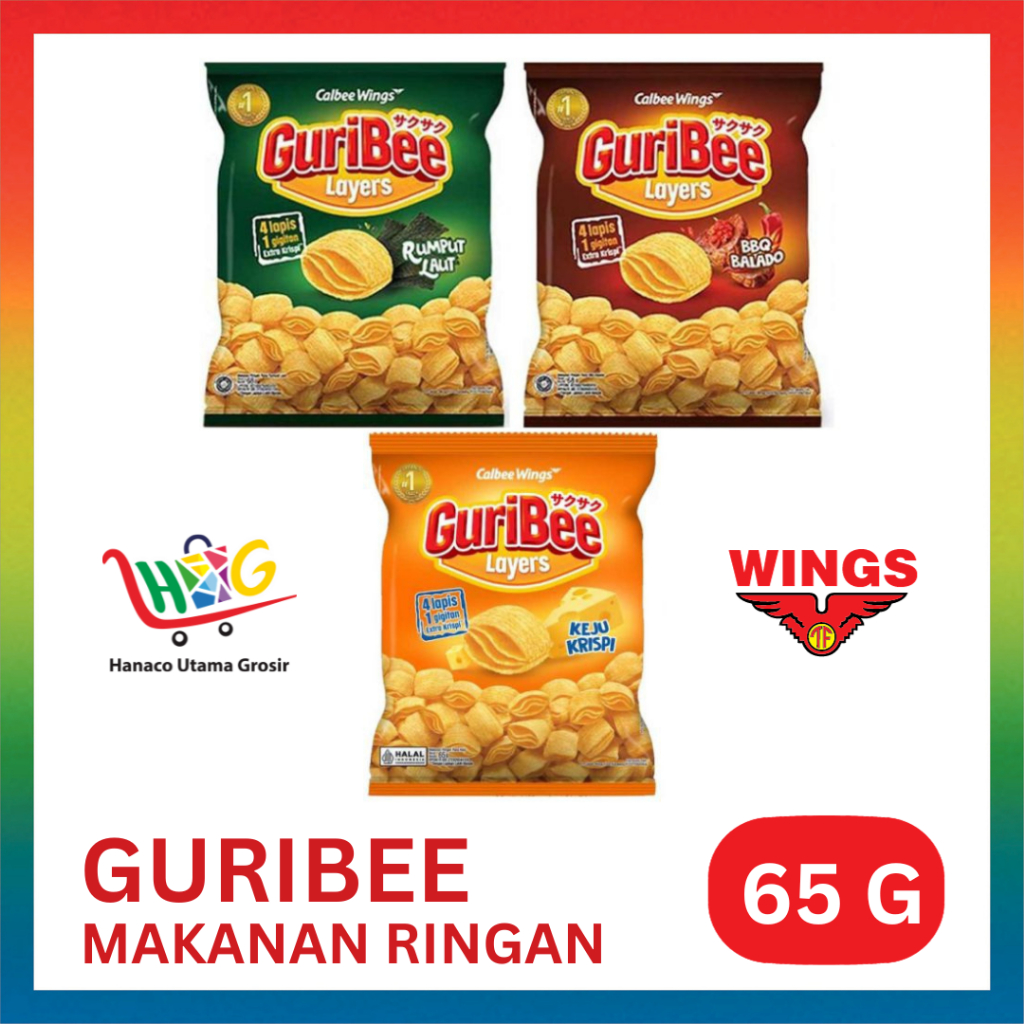Jual GuriBee Layers 65G All Variant Calbee Wings | Shopee Indonesia