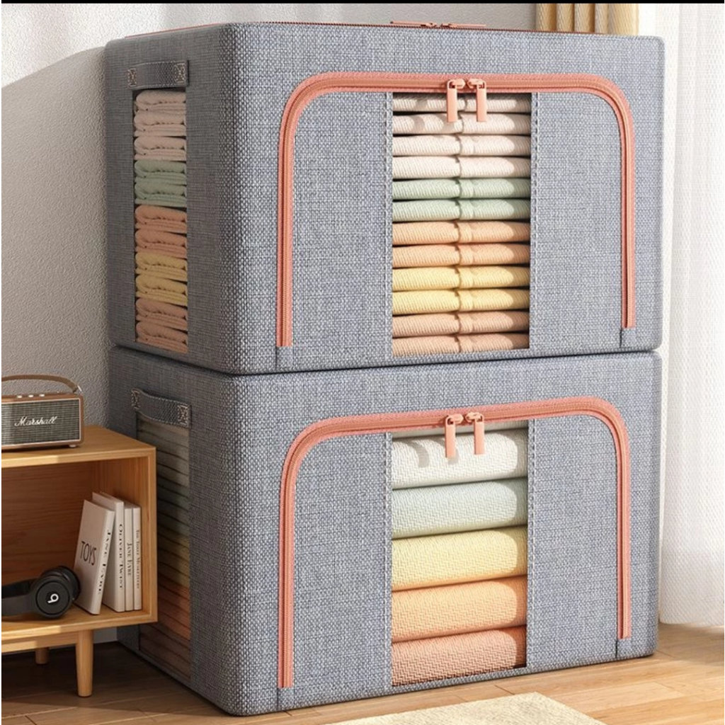 Jual YOHOME Kotak Penyimpanan Lipat Serbaguna pakaian mainan box tahan ...