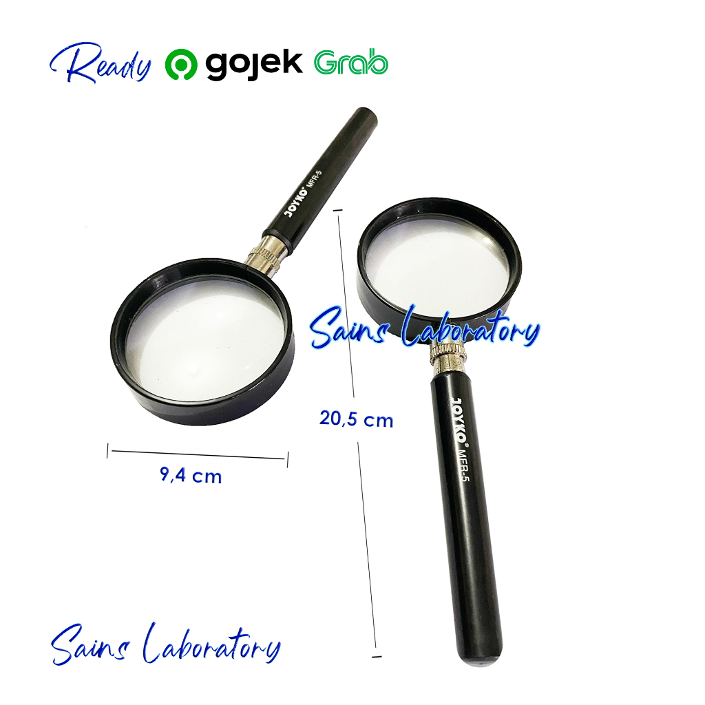 Jual Kaca Pembesar Magnifying Glass Lup Loupe Lensa Cembung Fokus 9 cm ...
