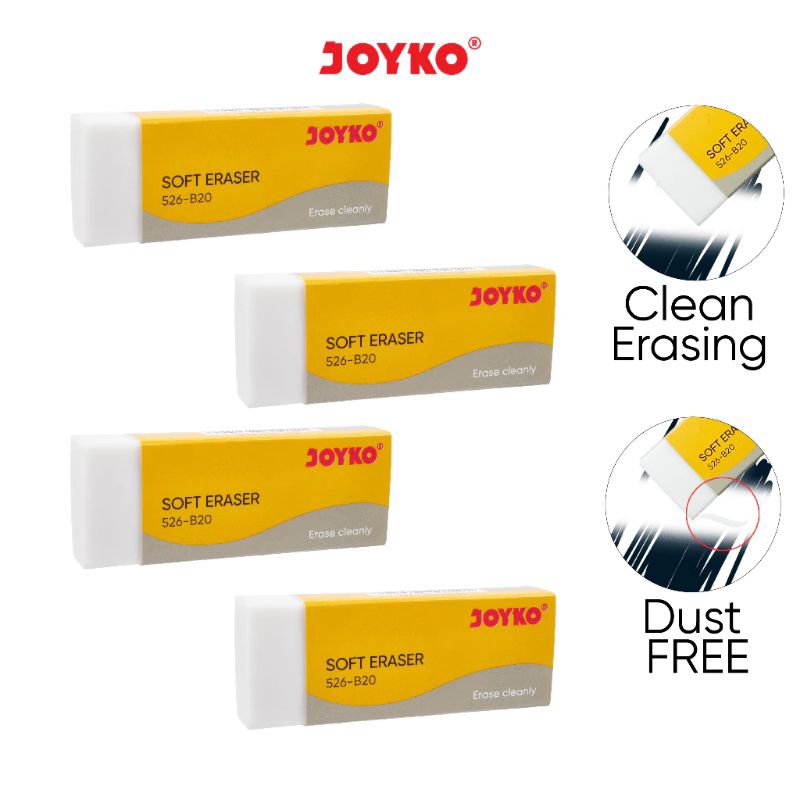 Jual Penghapus Joyko 526-B20 Ecer / Eraser Joyko Super Clean ...