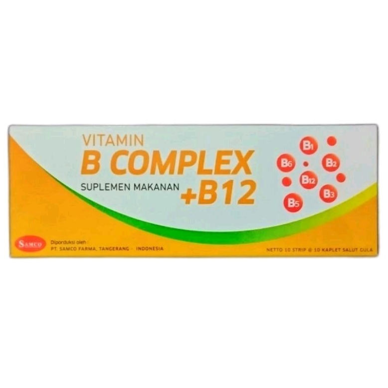 Jual VITAMIN B COMPLEX + B12 (100's /Dus) - SAMCO | Shopee Indonesia
