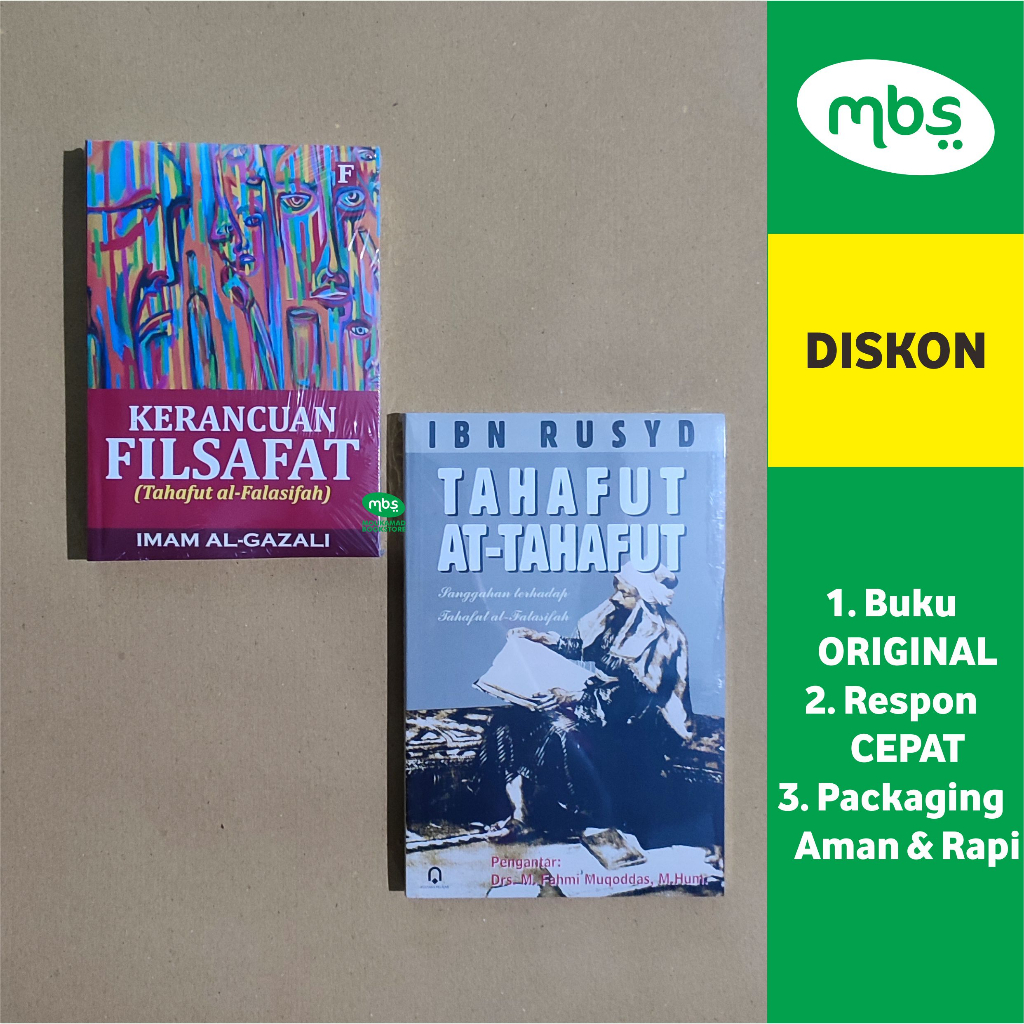 Jual PAKET BUKU TAHAFUT AL-FALASIFAH IMAM AL-GHAZALI & TAHAFUT AT ...