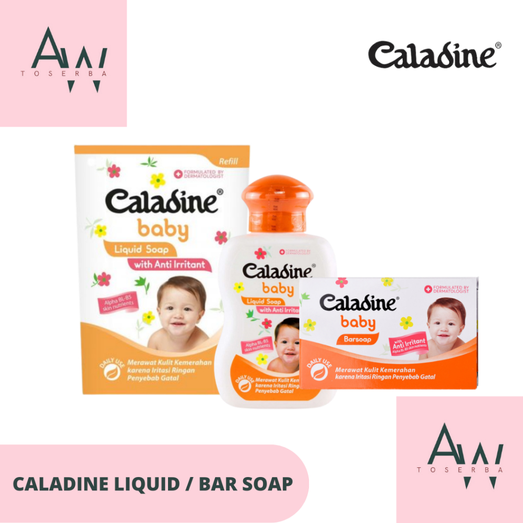 Jual Caladine Liquid Soap Bottle / Pouch | Bar Soap | Sabun Bayi Batang ...