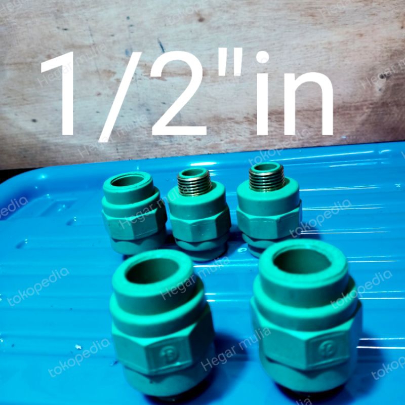 Jual Sok Drat Luar Ppr 1/2"inch dn20 Piting Pipa Male Theread Joint ...