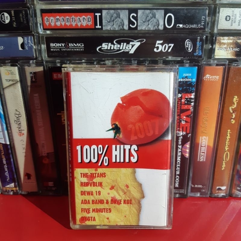 Jual Kaset Pita 100% Hits Kompilasi Dewa 19 The Titans Naif Djoker Andra Backbone | Shopee Indonesia