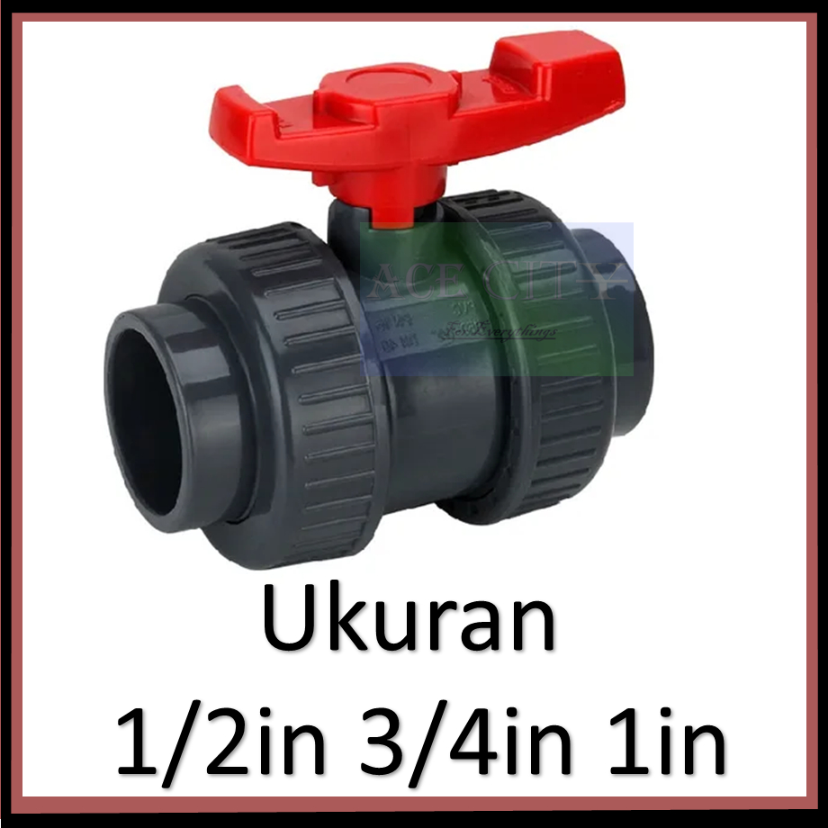 Jual STOP KRAN PVC DOUBLE Watermur 03_BVALDOUBLE | Shopee Indonesia