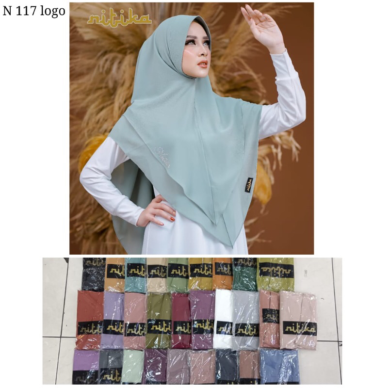 Jual Khimar N 117 Logo | Shopee Indonesia