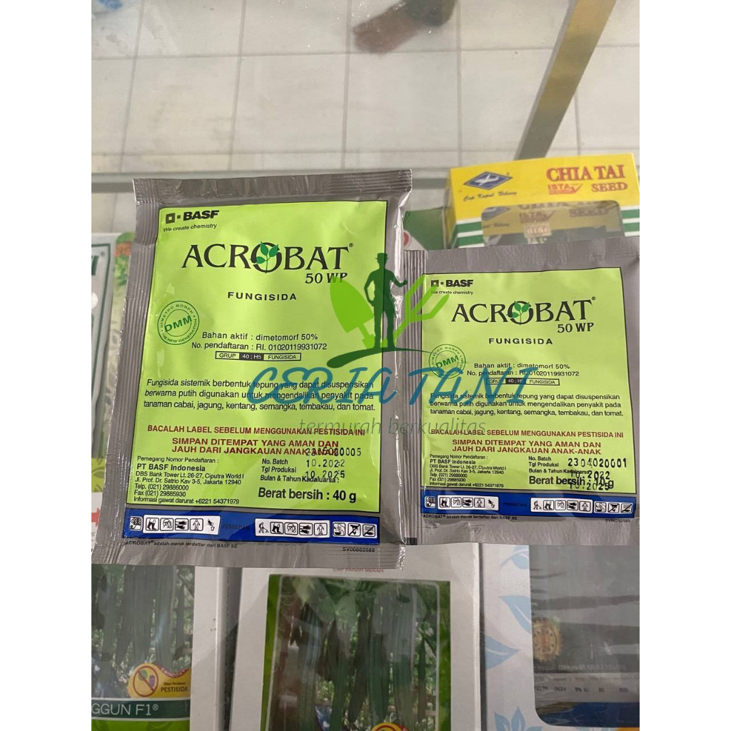 Jual fungisida ACROBAT 50WP kemasan 40 gram | Shopee Indonesia
