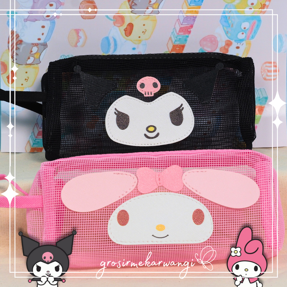 Jual Dompet Jaring Serbaguna Sanrio Tempat Pensil Pouch Makeup Kosmetik ...