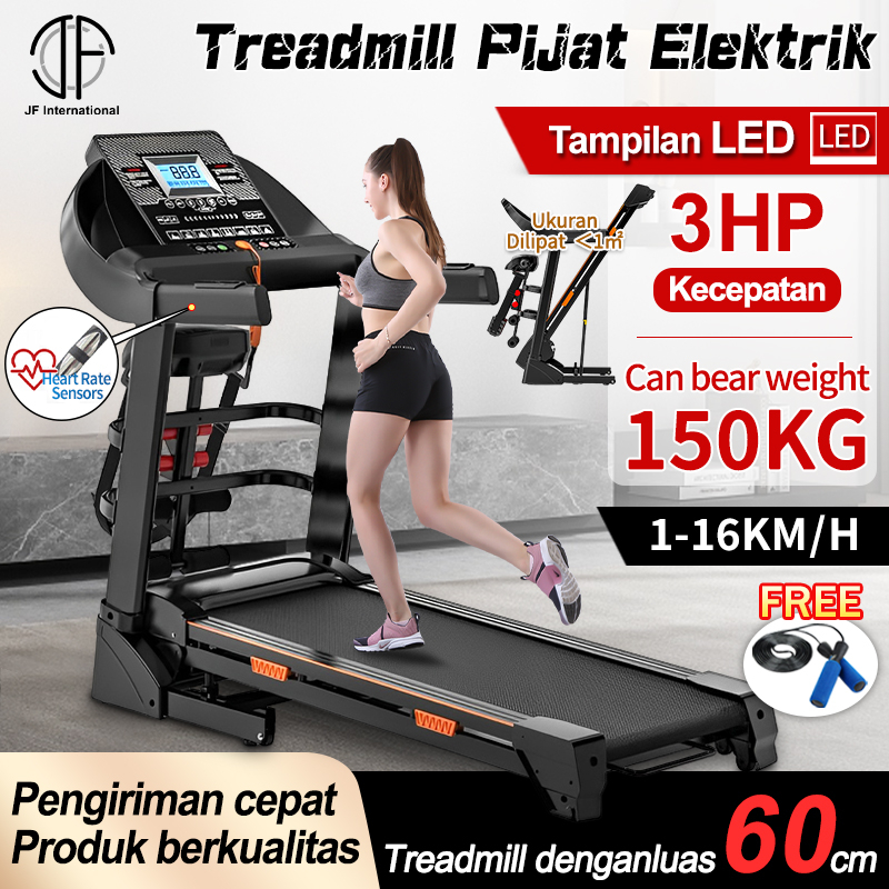 Jual JF Tangga listrik lipat multifungsi Treadmill rumah Fitness Cardio ...