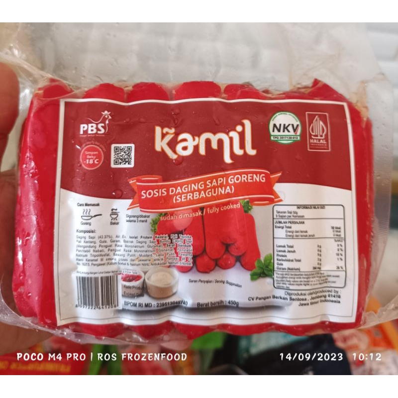 Jual KAMIL Sosis sapi serbaguna isi 15 450g | Shopee Indonesia