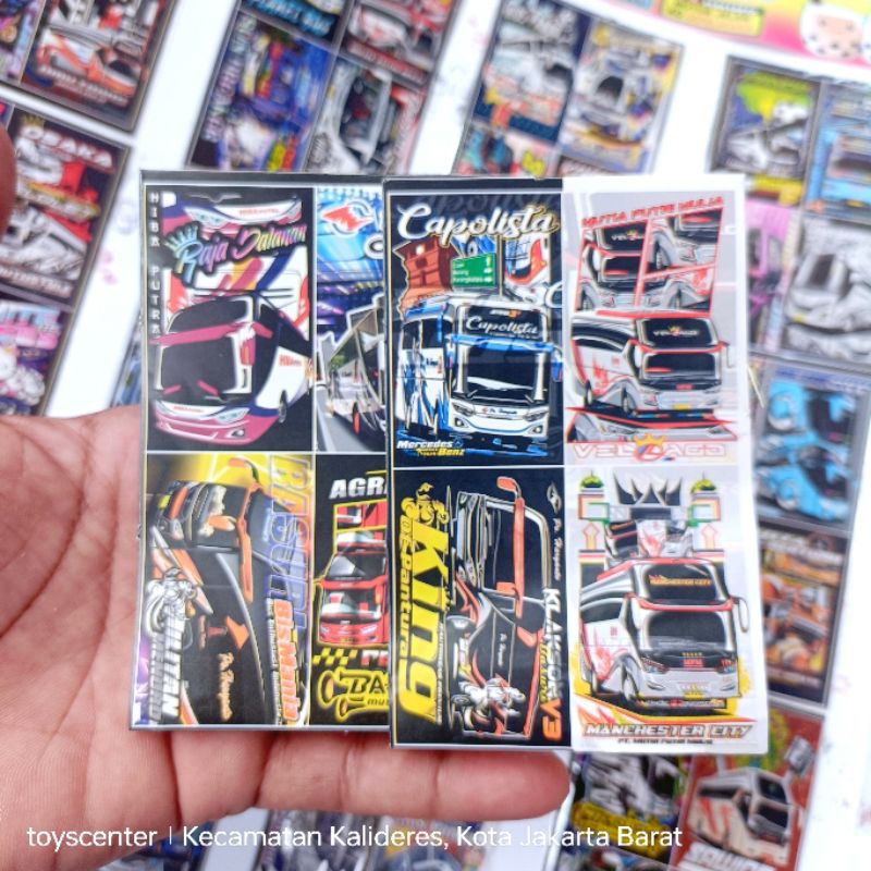 Jual 20x2pcs stiker bus telolet lembaran | Shopee Indonesia