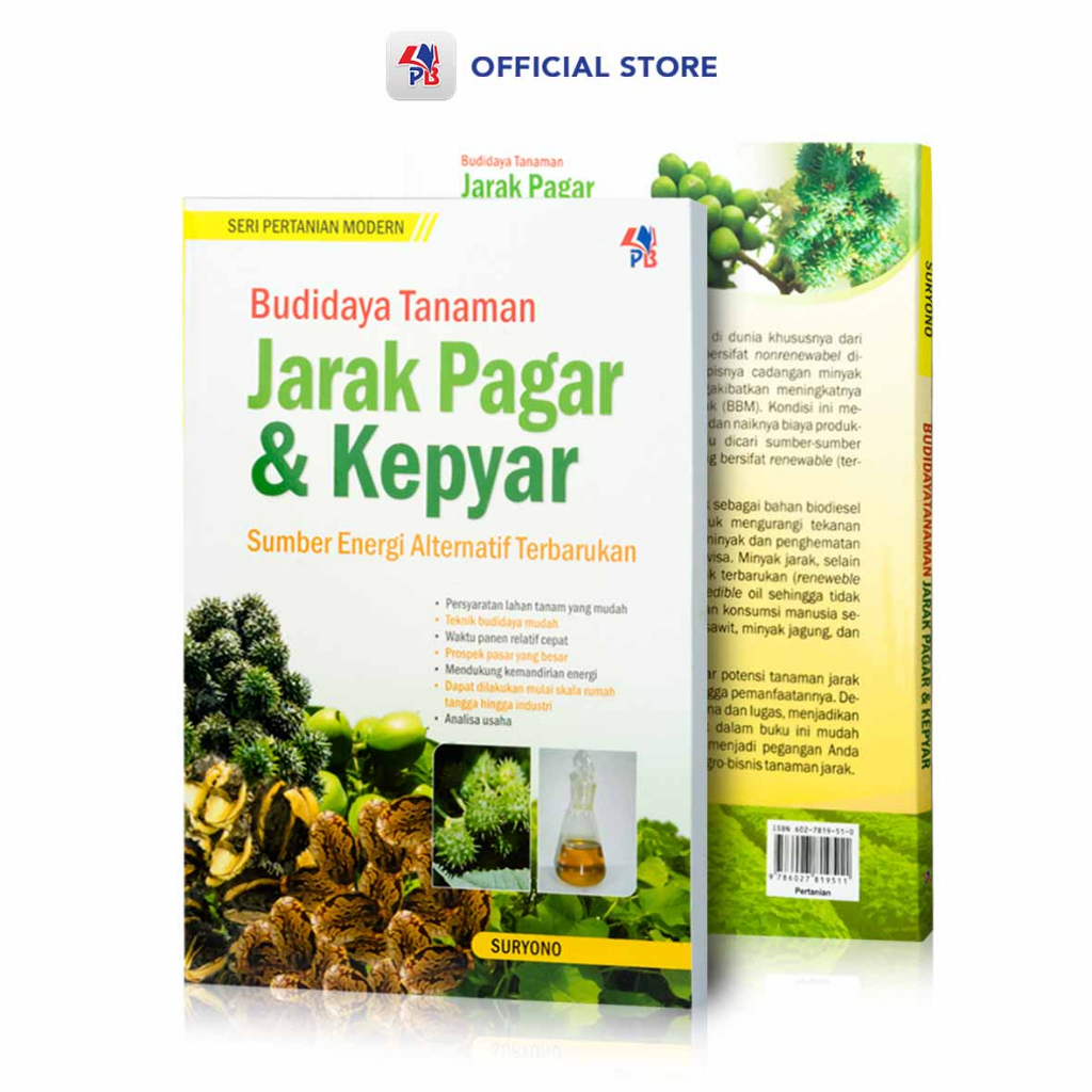 Jual Buku Seri Pertanian Modern Budidaya Tanaman Jarak Pagar Dan Kepyar Sumber Energi Alternatif ...
