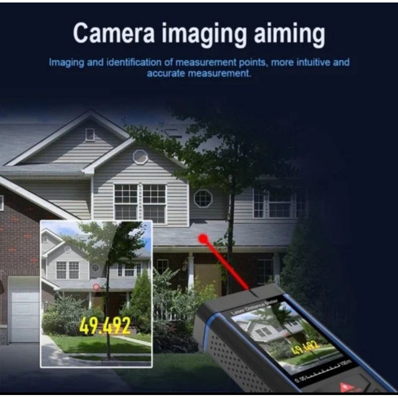 Jual Meteran 100m / 200m Laser Distance Camera Pengukuran Matahari ...