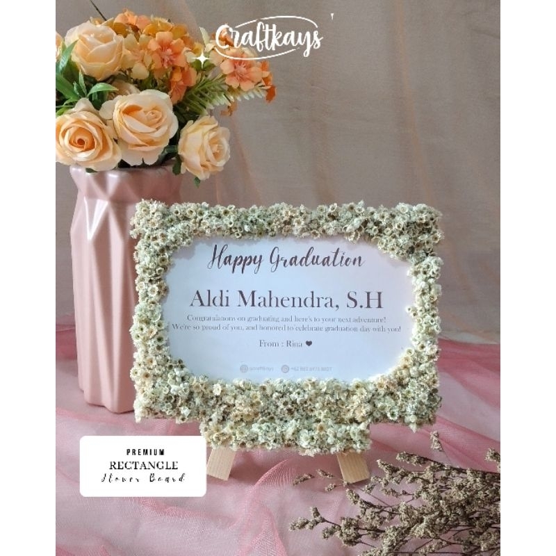 Jual PAPAN BUNGA MINI| FLOWER BOARD| HADIAH WISUDA| HADIAH UNIK ...