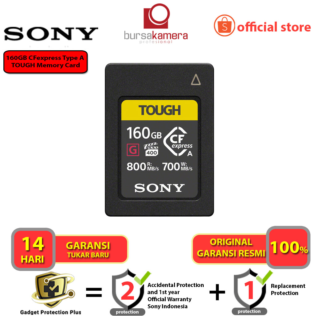 Jual Sony 160GB CFexpress Type A TOUGH Memory Card | Shopee Indonesia