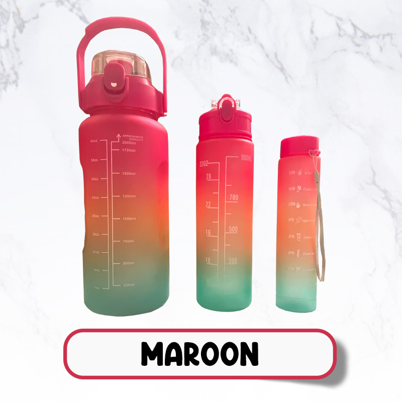 Jual (SS) Botol Viral Gradasi Warna 3in1 Best Quality 1 Set 2Liter ...